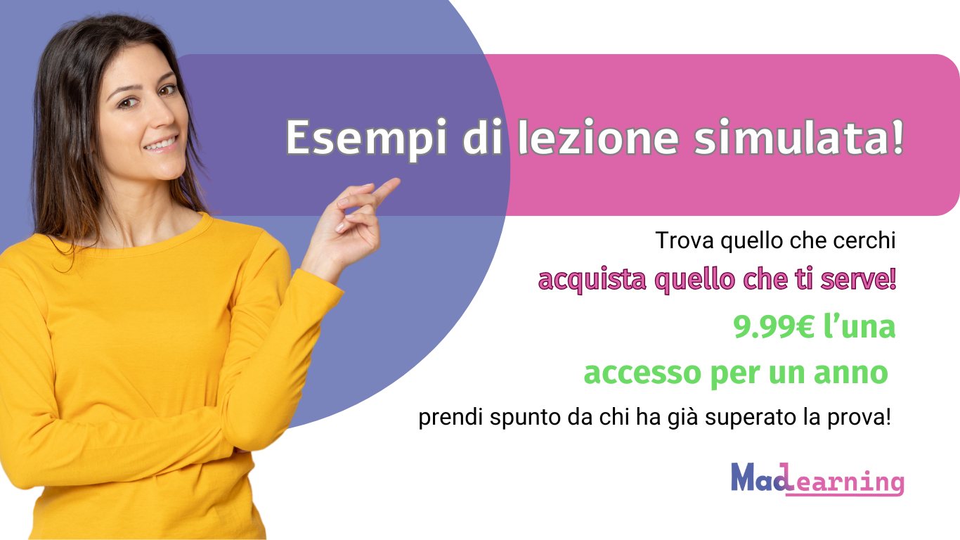 Esempi di lezione simulata